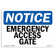 SignMission Emergency Access Gate Sign | Wayfair