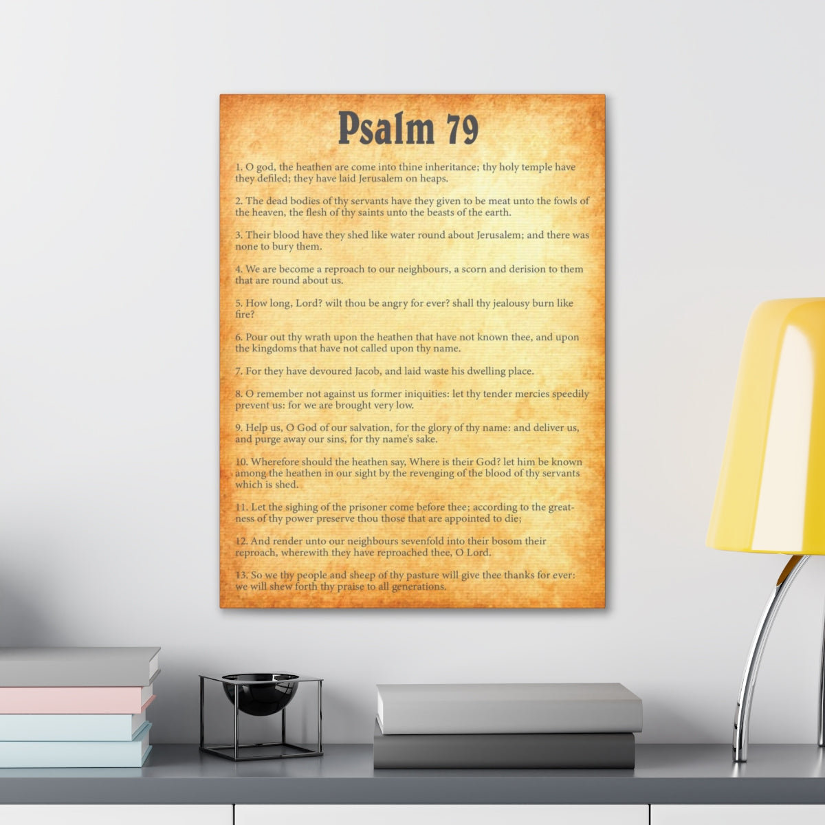 Trinx Psalm 79 - Wrapped Canvas Textual Art | Wayfair