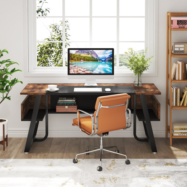 17 Stories 63'' Large Executive Desk & Reviews | Wayfair