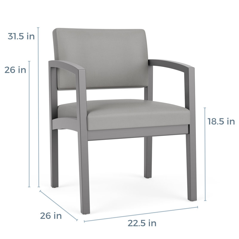 Lesro Lenox Wood Waiting Reception Guest Chair Wood Frame & Reviews ...