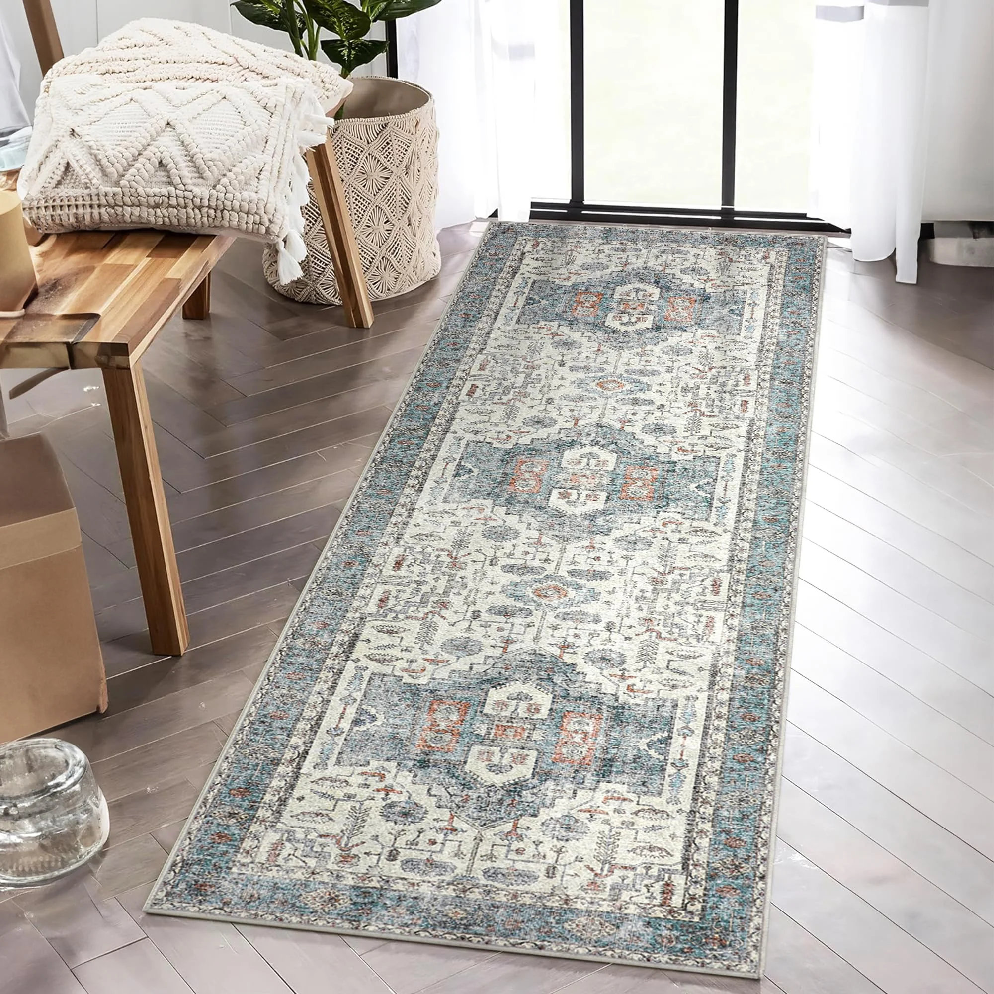 Bungalow Rose Abinash Area Rug for Living Room Machine Washable Rugs ...
