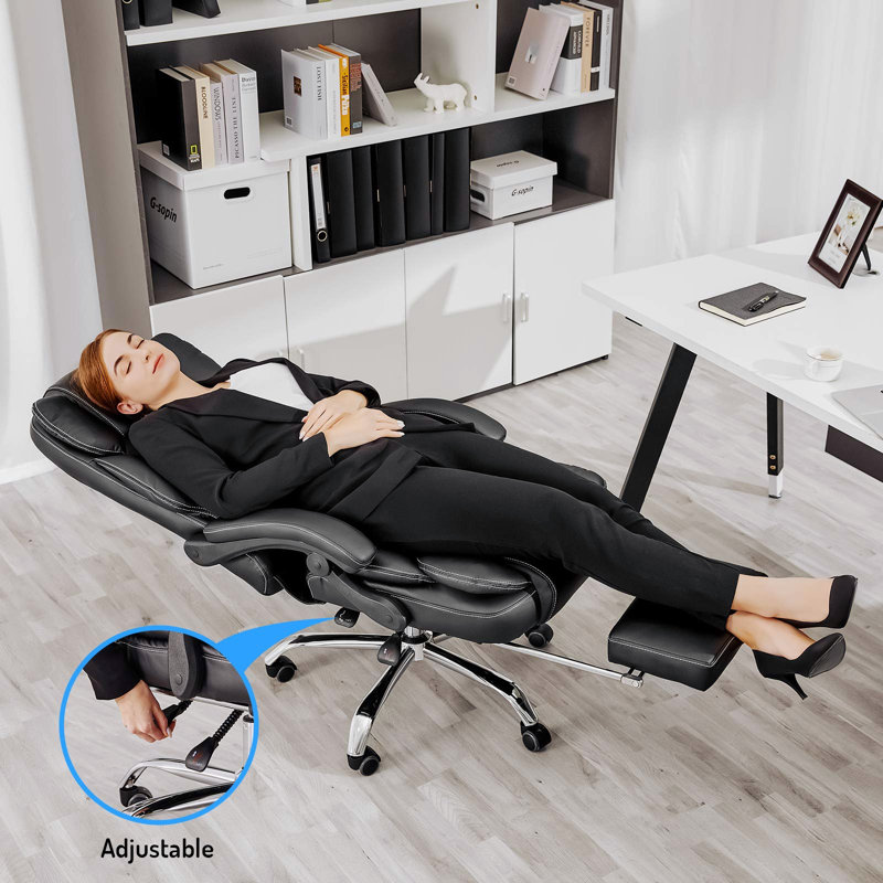 Inbox Zero McMahon Faux Leather Executive Chair & Reviews | Wayfair