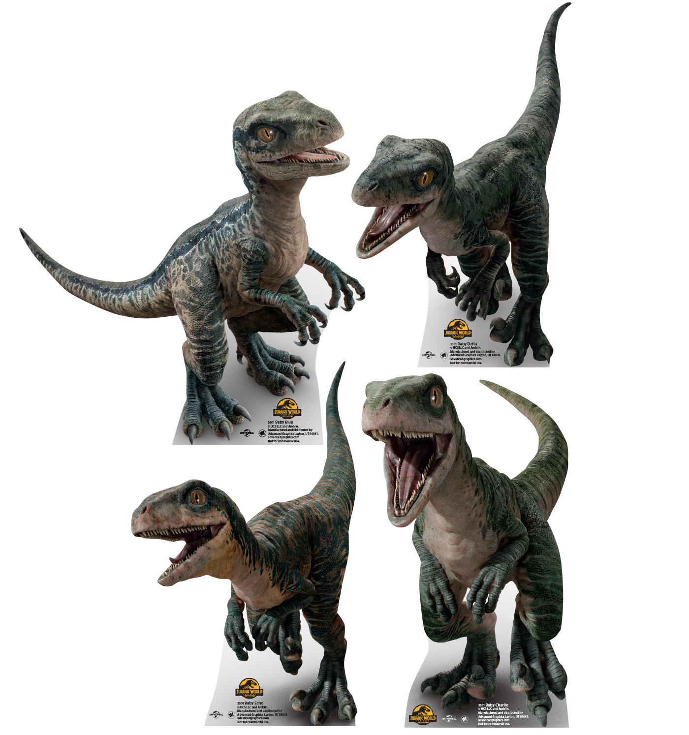 Advanced Graphics 4 Pack Jurassic World Cardboard Standup | Wayfair