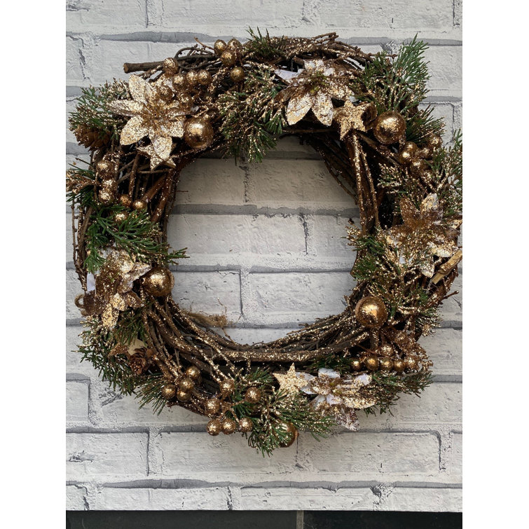 The Seasonal Aisle Deluxe 41cm Berry Wreath | Wayfair.co.uk