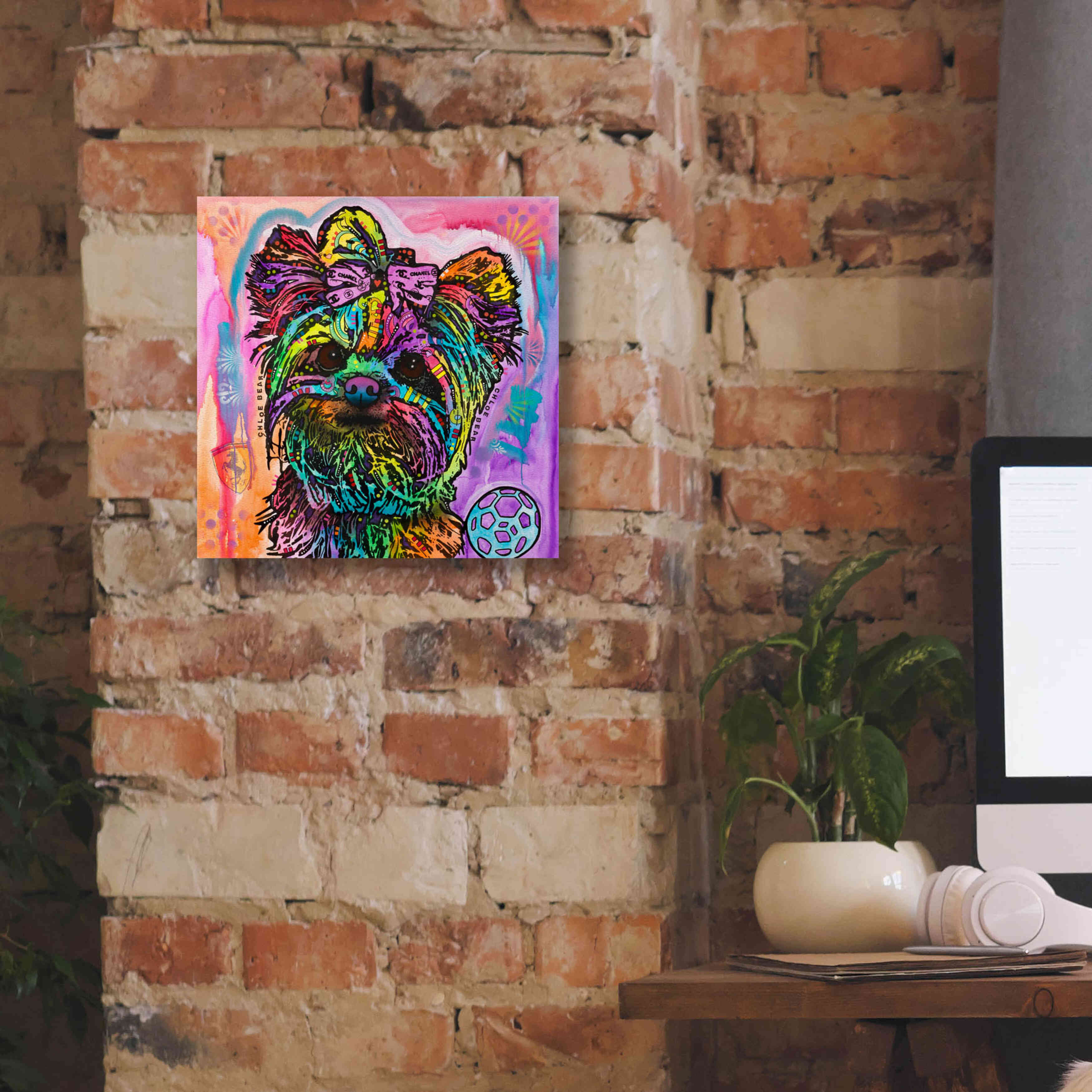 Winston Porter Chloe Bear by Dean Russo - Wrapped Canvas Painting | Wayfair