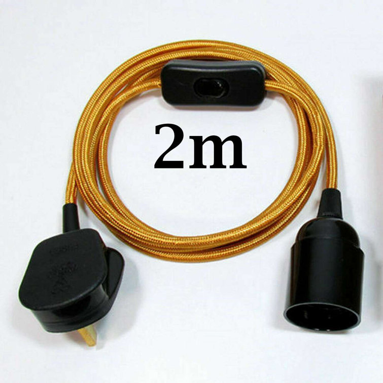 George Oliver Fowles Ceiling Pendant Fitting, E27 Lamp Holder 2M Plug ...