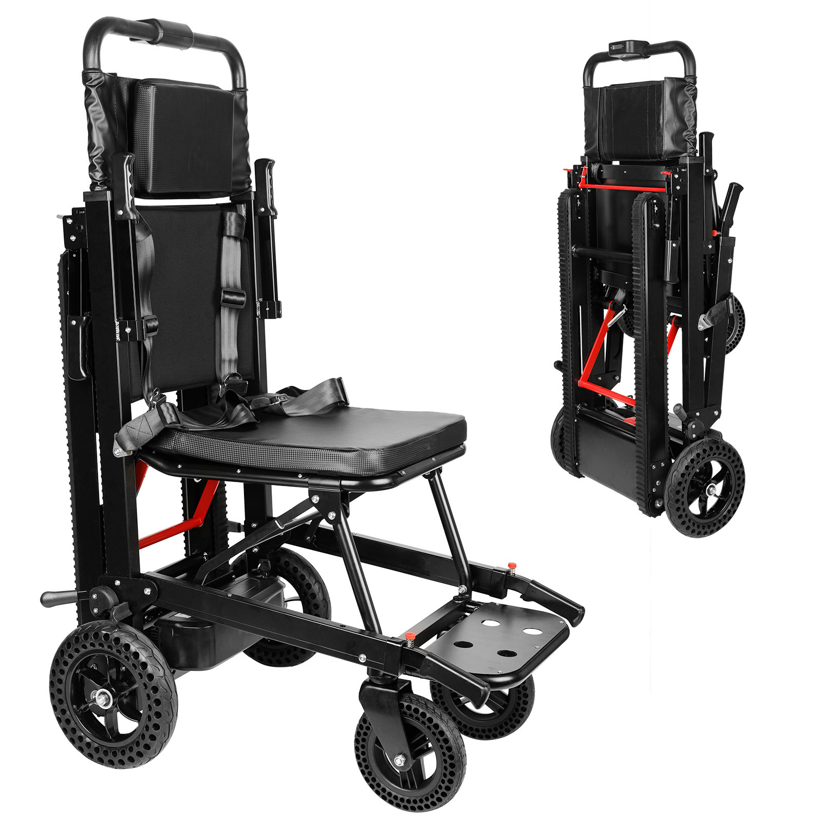 Domccy® Portable Large Wheel Motorized Climbing Wheelchair Stair ...