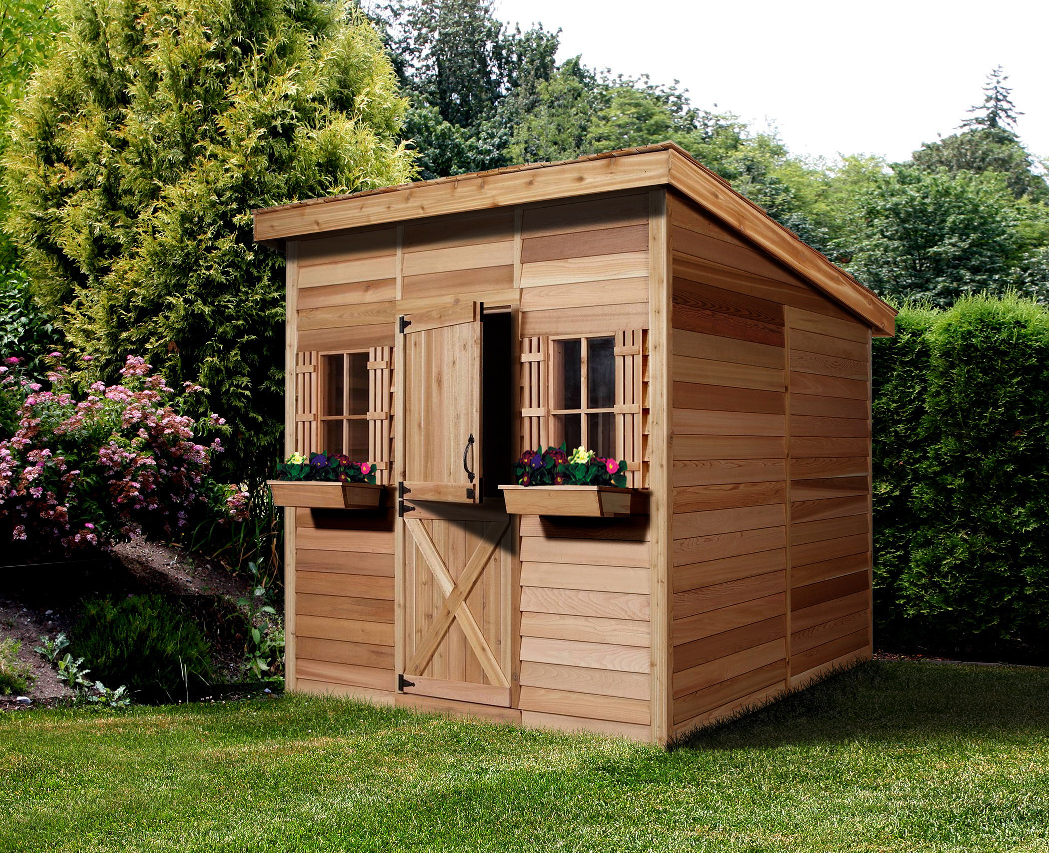 Cedarshed Studio Western Red Cedar Wood Storage Shed - Wayfair Canada