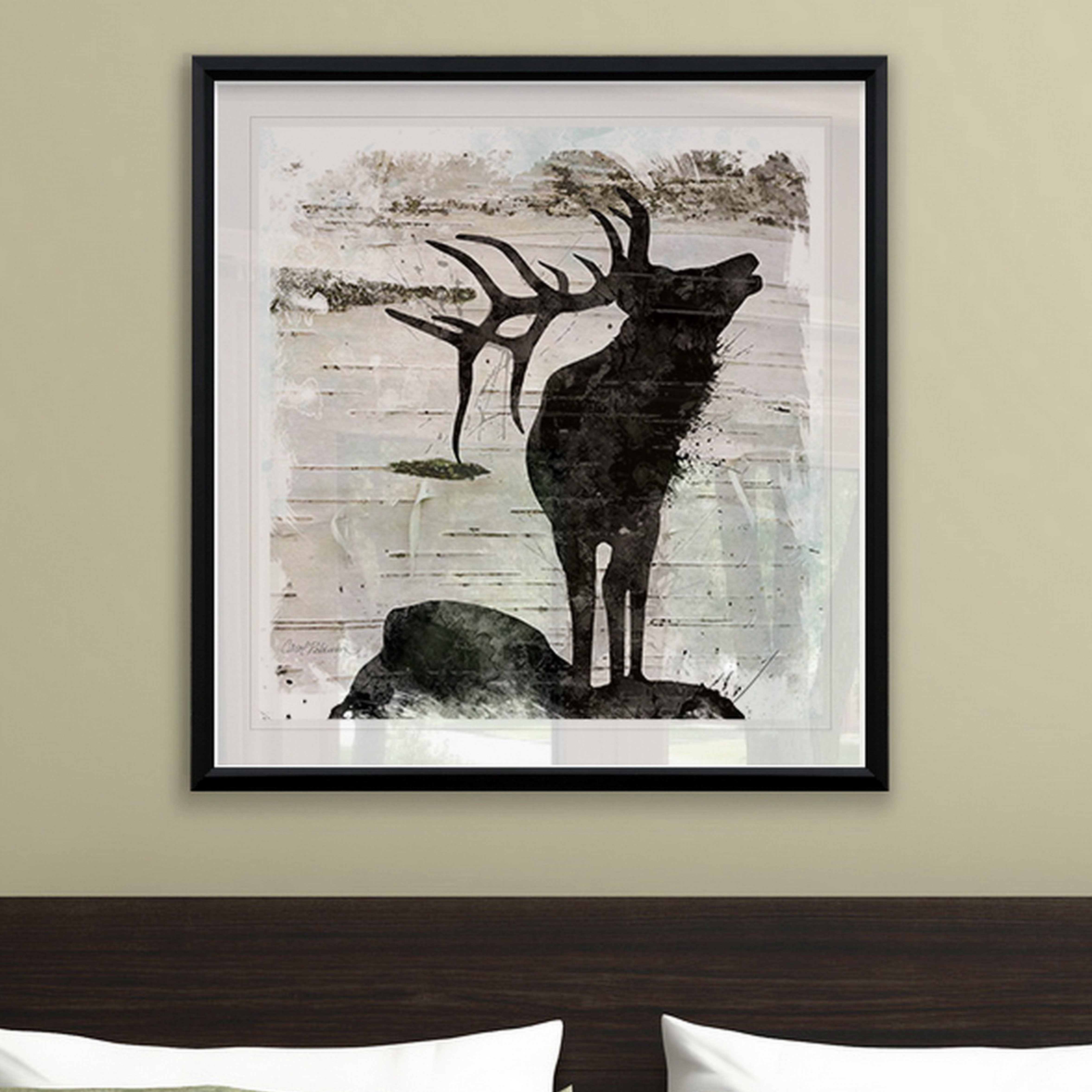 Millwood Pines Birchbark Elk - Picture Frame Print on Paper & Reviews ...