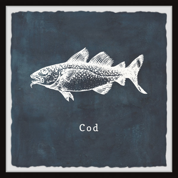 House of Hampton "Cod" Framed Painting Print | Wayfair.co.uk