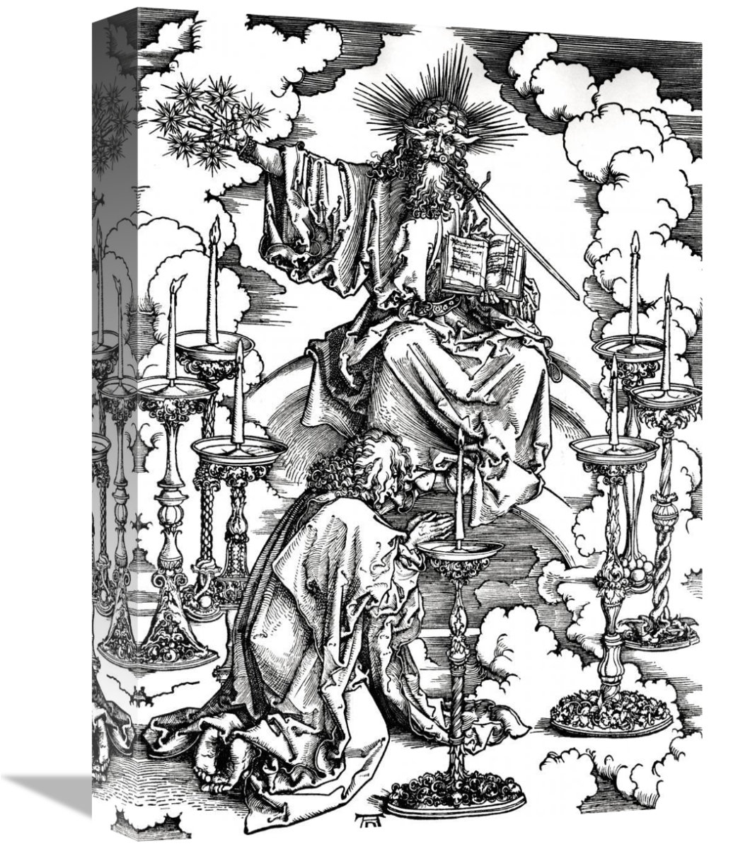 East Urban Home Vision of the Seven Candlesticks - Wrapped Canvas Print ...