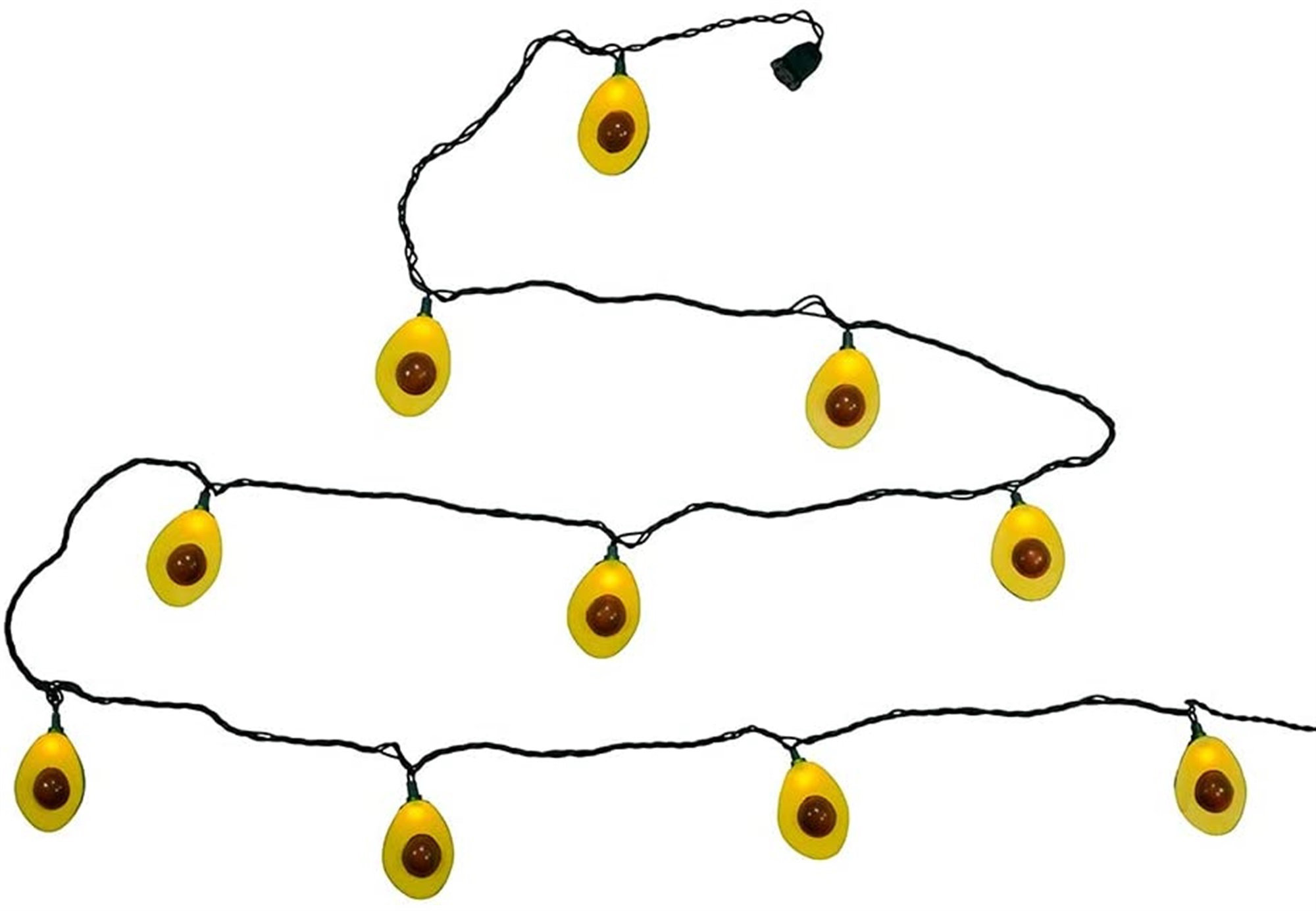 Kurt Adler Indooroutdoor String 10-Light Set, Avocado Lights, 11.5 Feet ...