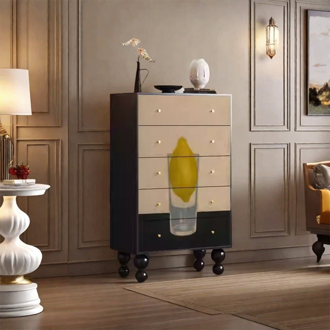 interanest Solid Pinewood Storage Cabinet with Large Top | Wayfair