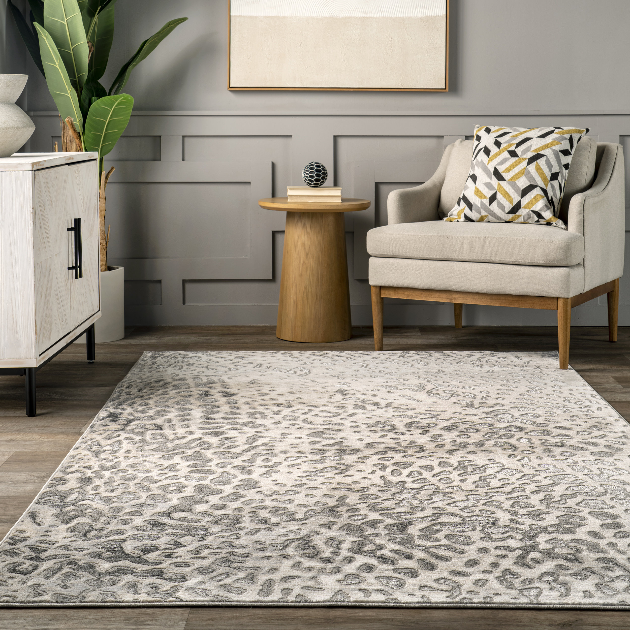 Orren Ellis Taisha Cheetah Print Area Rug & Reviews | Wayfair