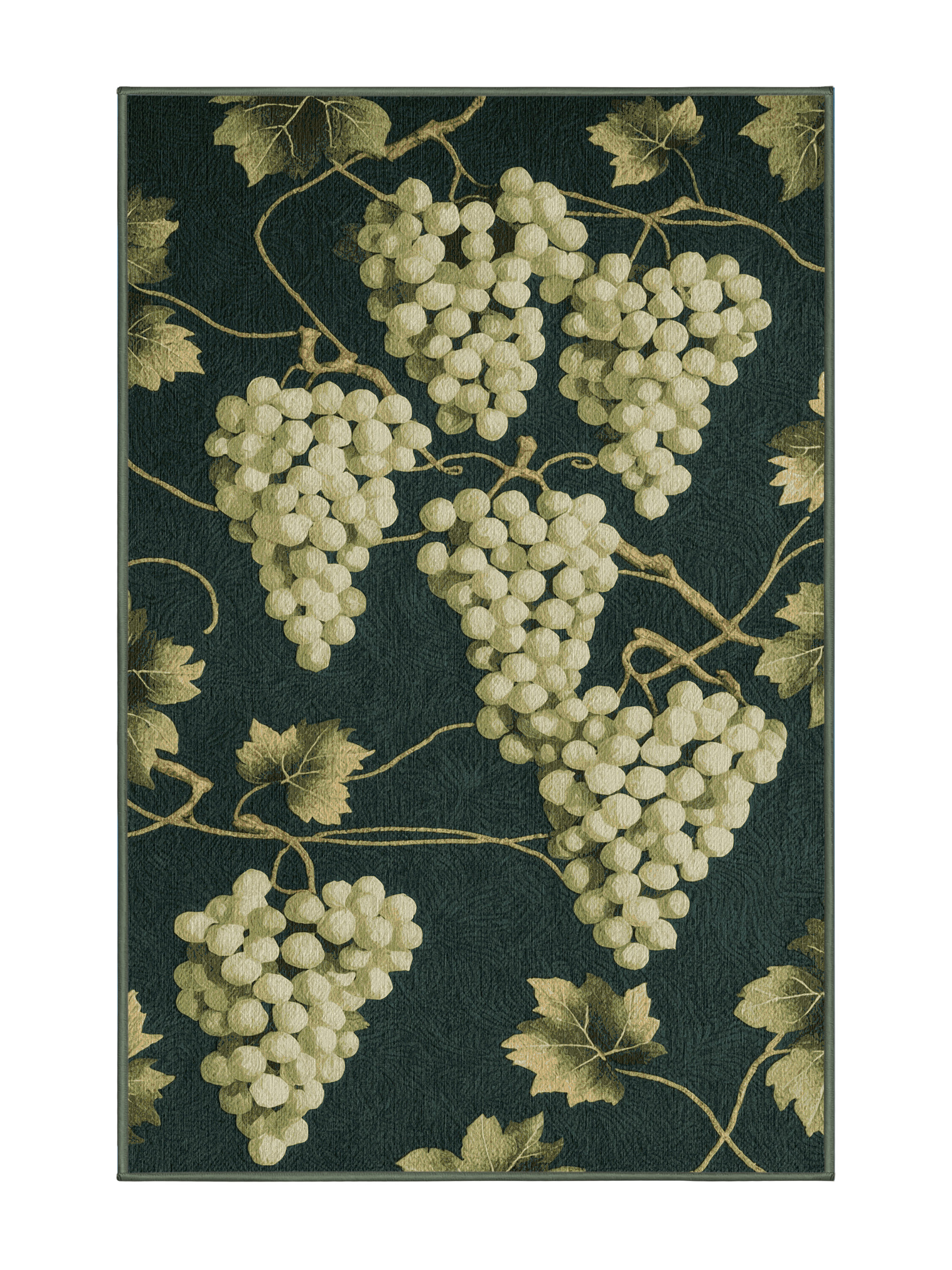 One Allium Way® Washable Grape Thompson Seedless Fruits Area Rug | Wayfair