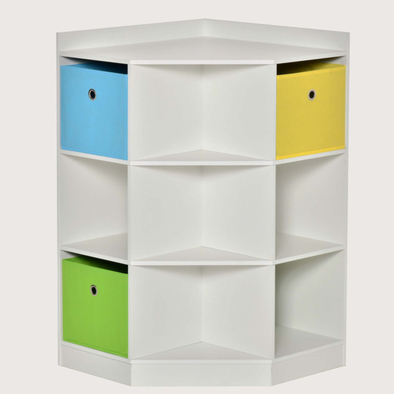 Ophelia & Co. Kids Corner Cabinet, Cubby Toy Storage Organizer ...