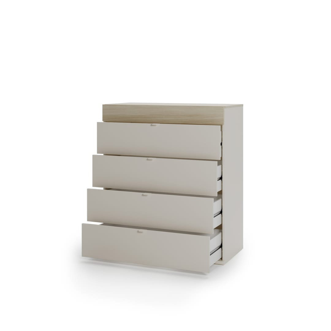 Ebern Designs Chest of Drawers 100 cm - Tall Versatile Storage with ...