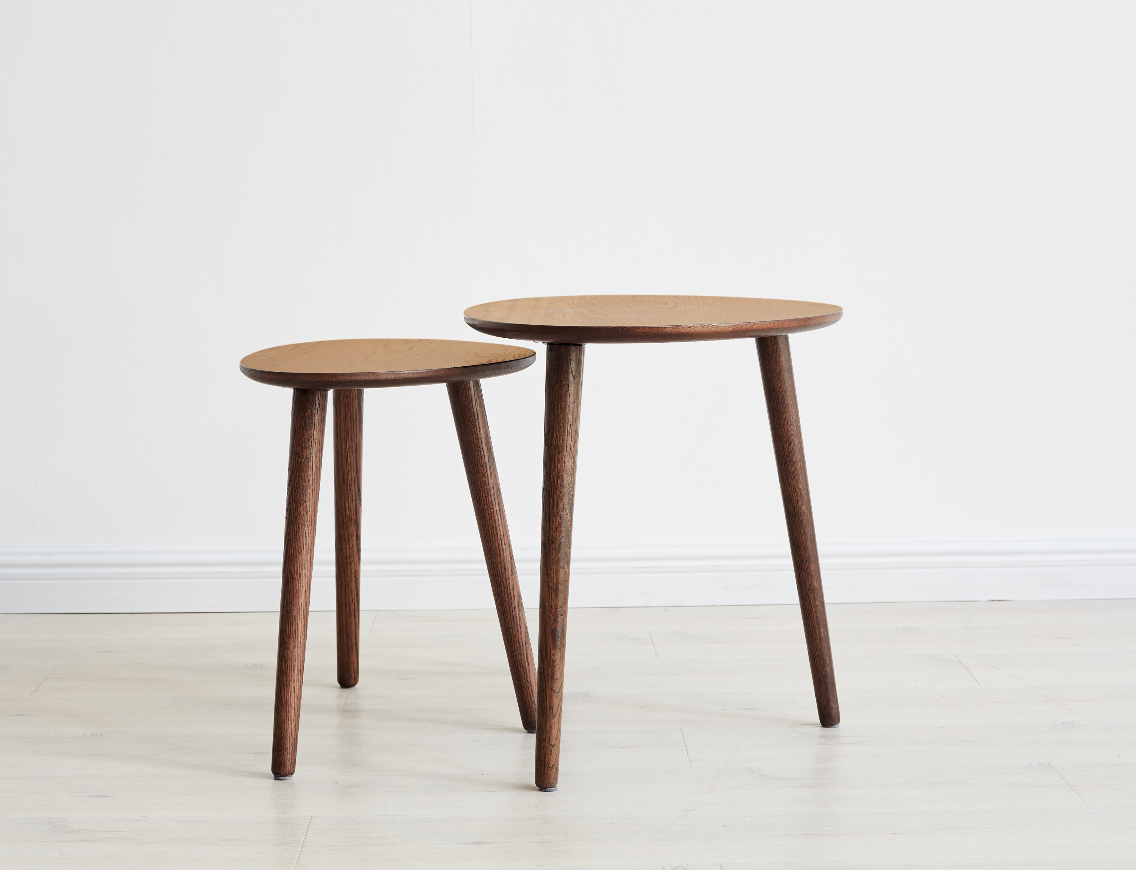 George Oliver Khadeijah Solid Wood 3 Legs Nesting Tables Set | Wayfair
