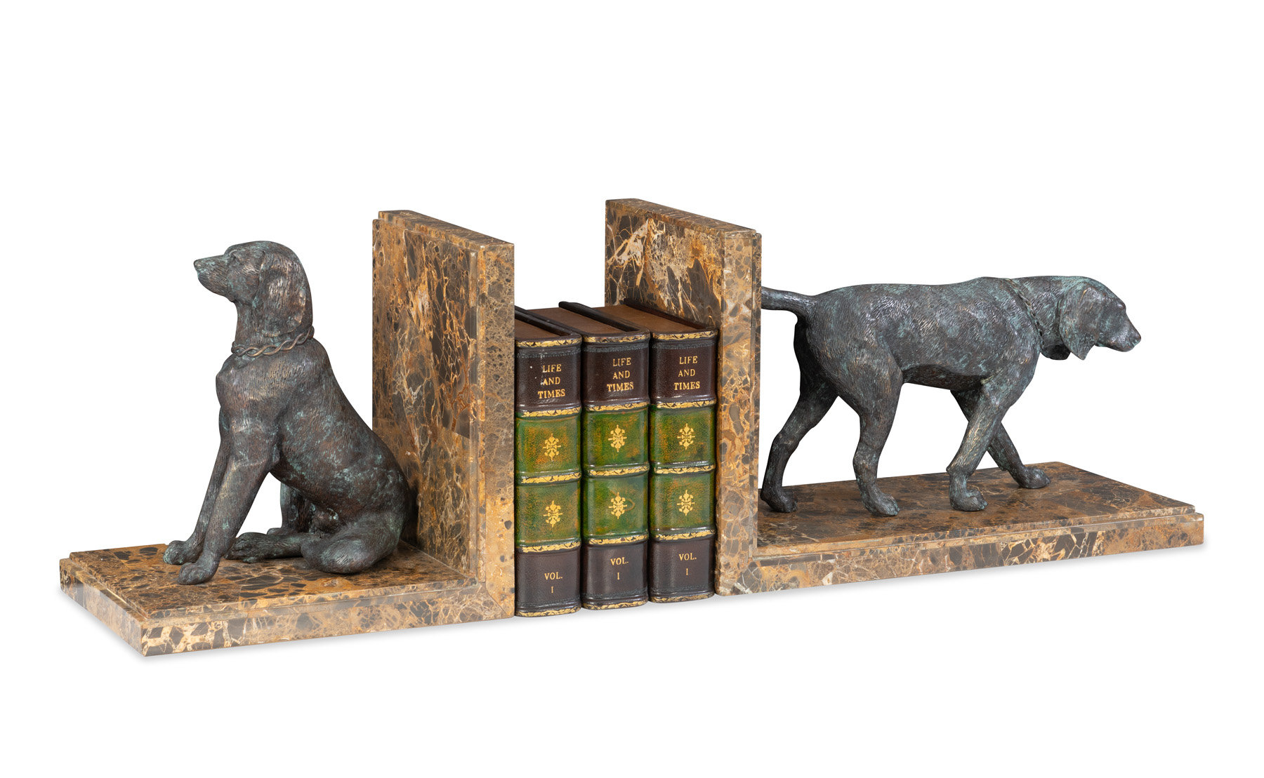 Maitland-Smith Hunting Dog Bookends | Perigold