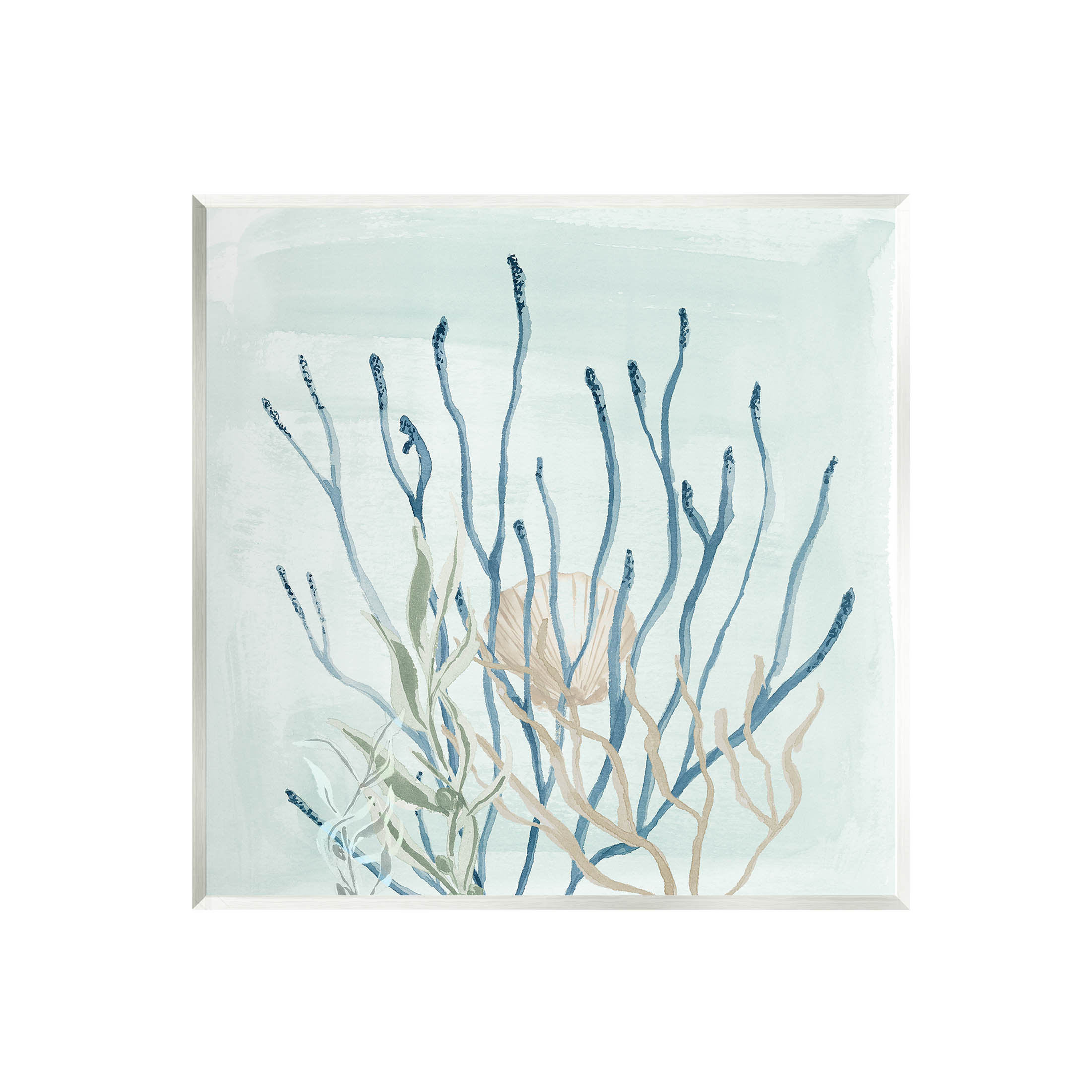 Stupell Industries Layered Water Sea Life Coral Giclee Art By Lucille ...