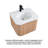 Ebern Designs Wall-Mounted Modern Floating Bathroom Vanity With Sink ...