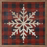 The Holiday Aisle® Snowflake Red Plaid | Wayfair