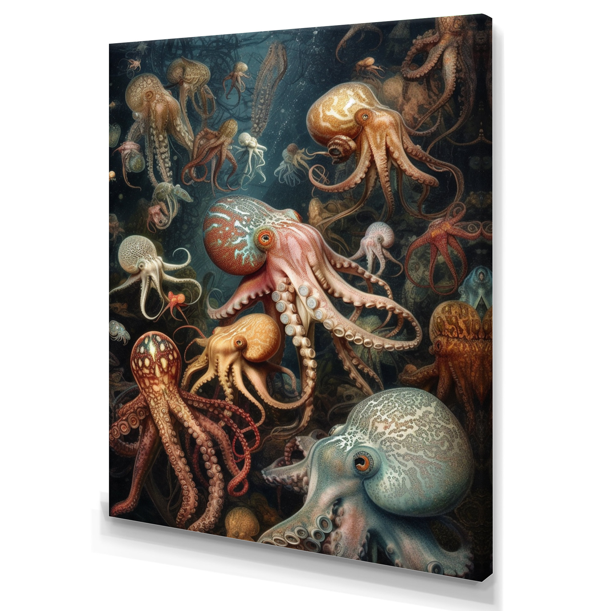 Dovecove Many Squids - Animals Octopus Wall Art Living Room - Wayfair ...
