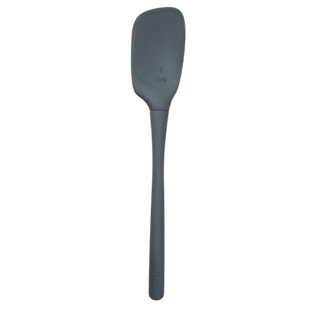 Tovolo Flex-Core All Silicone Deep Spoon - Charcoal | Wayfair