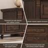 Charlton Home® 63" Farmhouse 9 Drawer Wood Dresser For Bedroom With 6 ...