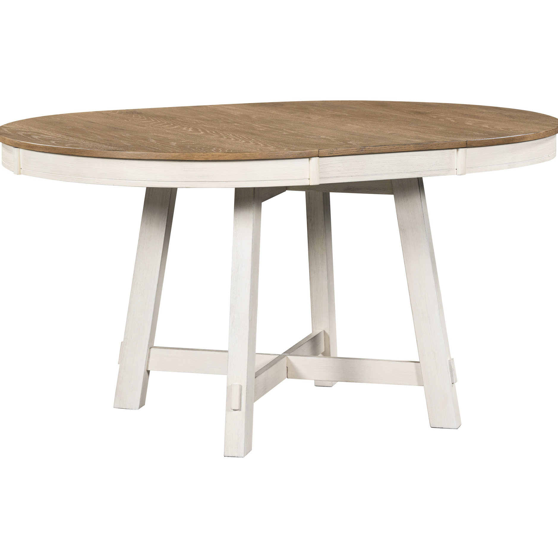 Ophelia & Co. Solid Wood Dining Table, , Round Extendable 42"-58 ...