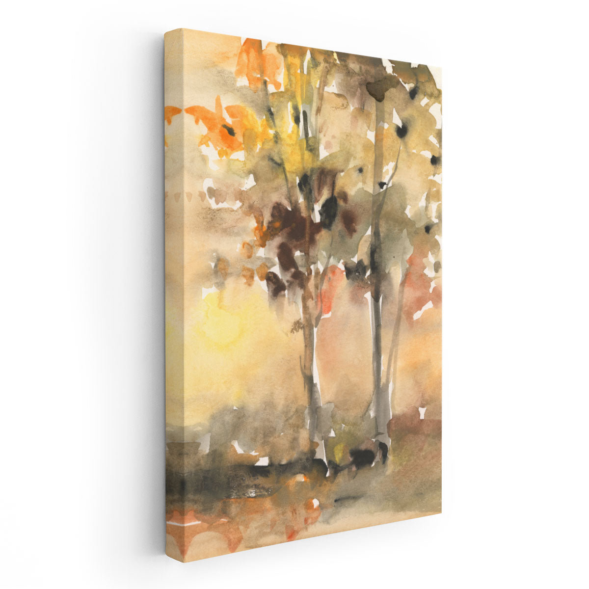 Red Barrel Studio® Fall Foliage Watercolor II - Canvas Print Wall Art ...