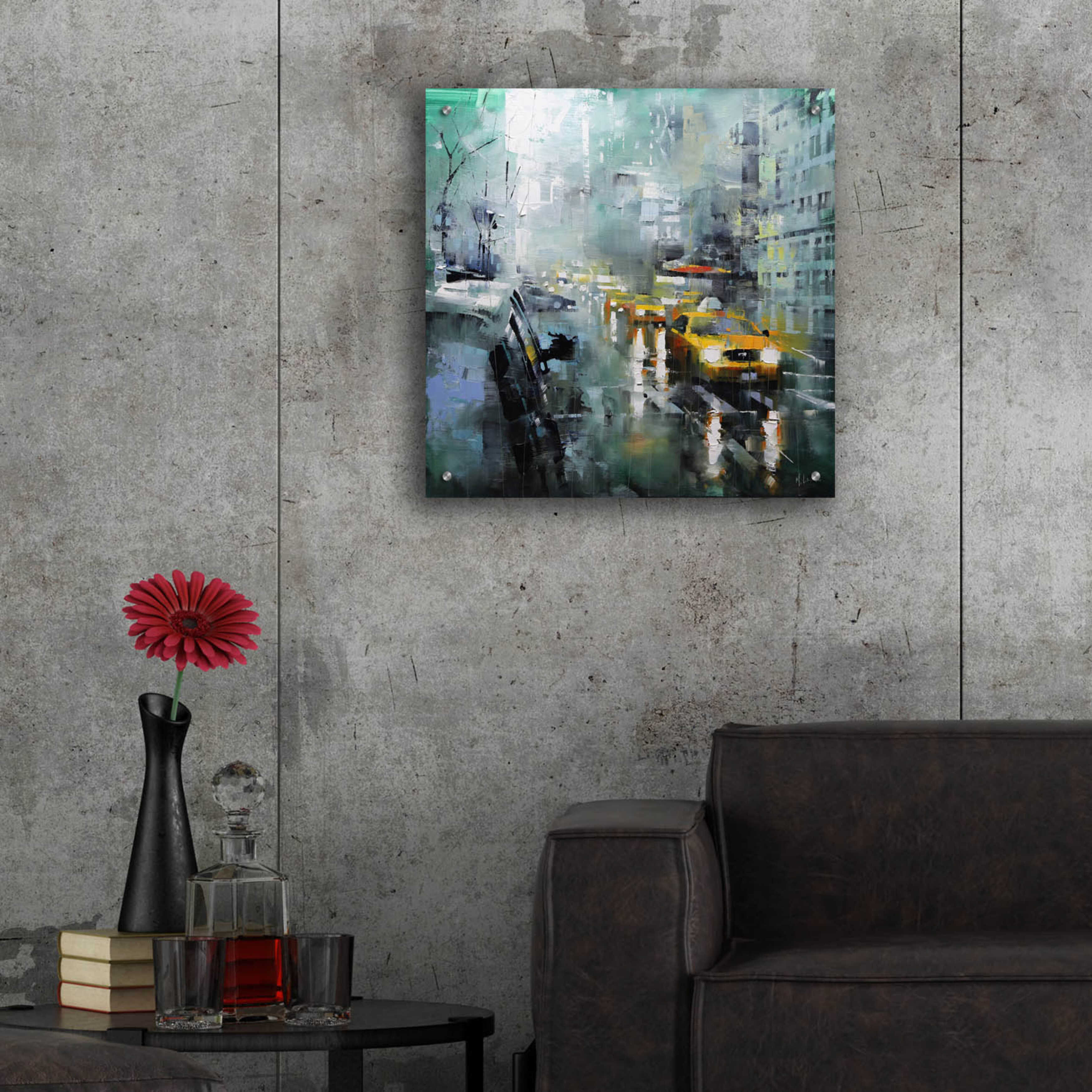 Red Barrel Studio® " New York Rain " by Mark Lague | Wayfair