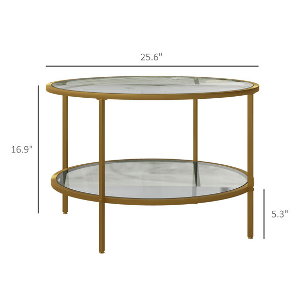 Mercer41 Two-Tiered Side Table With Storage | Wayfair