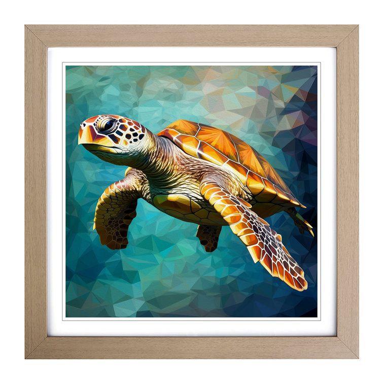 House of Hampton Sea Turtle Cubism | Wayfair.co.uk