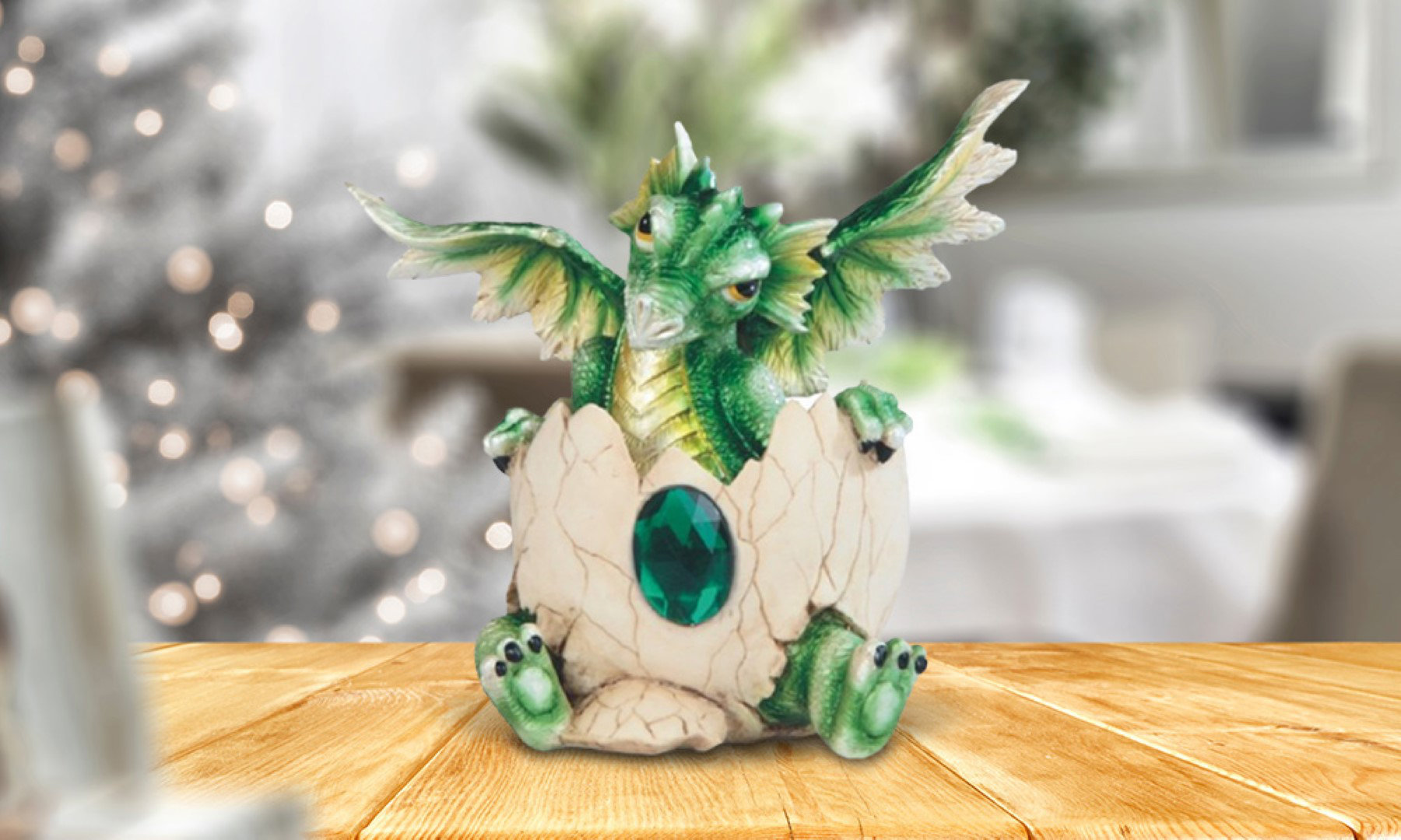 Trinx Deboard 5"H May Birthstone Green Dragon Baby Figurine - Wayfair ...