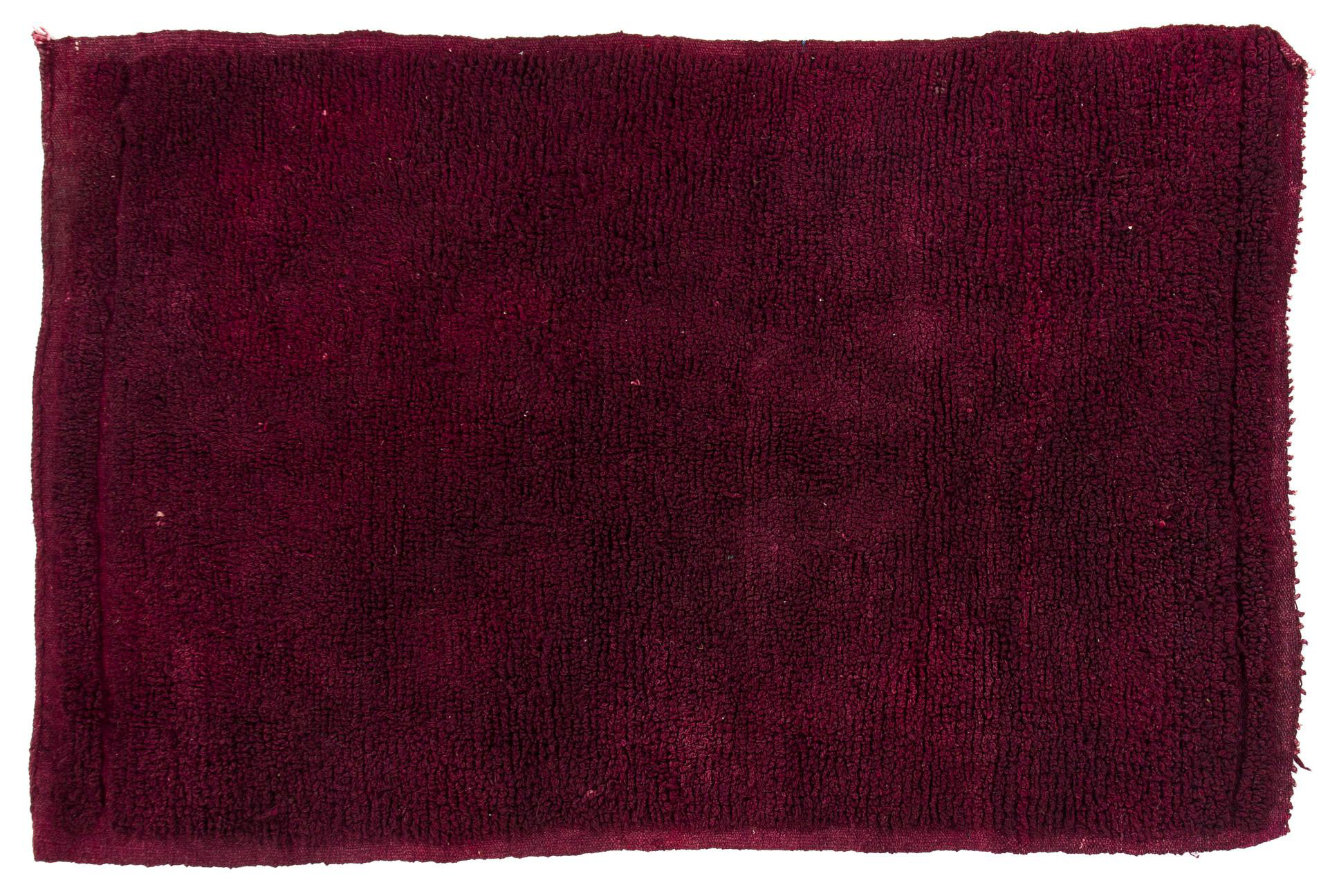 Hokku Designs Solid Maroon Red Color Minimalist Tulu Rug, 100% Soft ...
