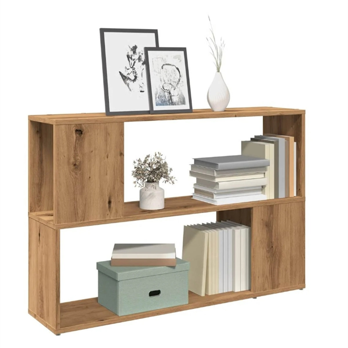 Natur Pur Wood -based bookcase , Vertical bookcase for the living room ...