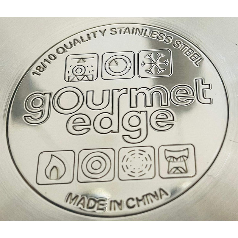 Gourmet Edge Stainless Steel (18/10) Stock Pot with Lid & Reviews | Wayfair