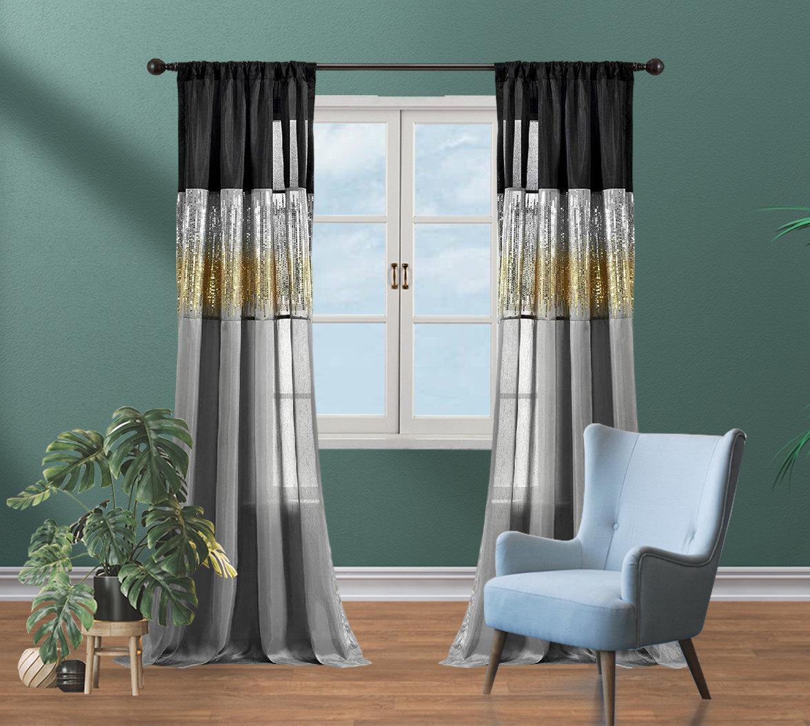 Frifoho Polyester Curtain | Wayfair