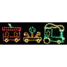Lori's Lighted D'Lites Small Lollipop Train Set Christmas Holiday ...