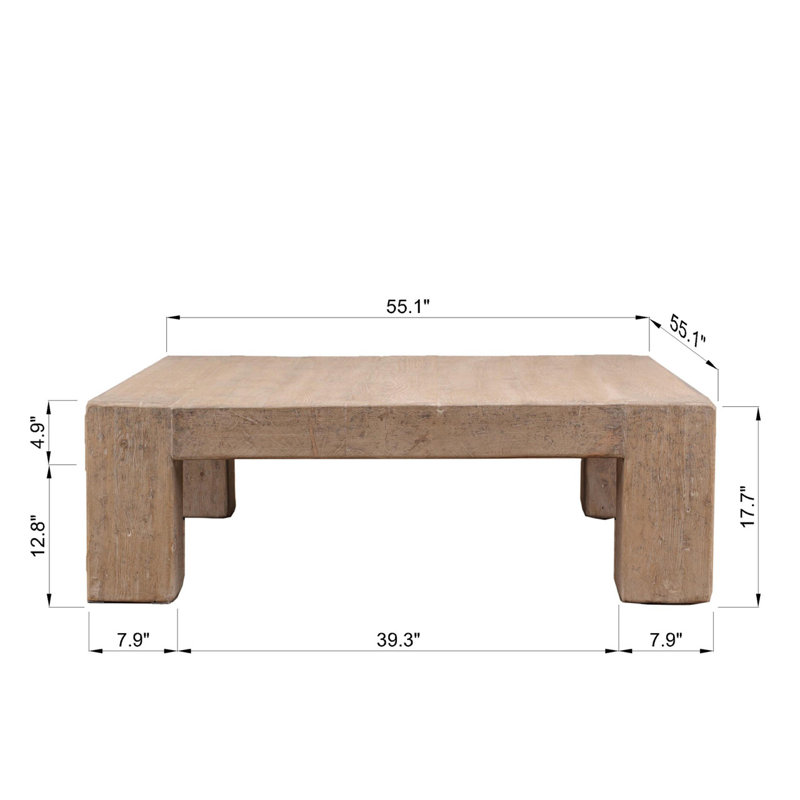 Lily's Living Solid Wood Single Coffee Table | Wayfair