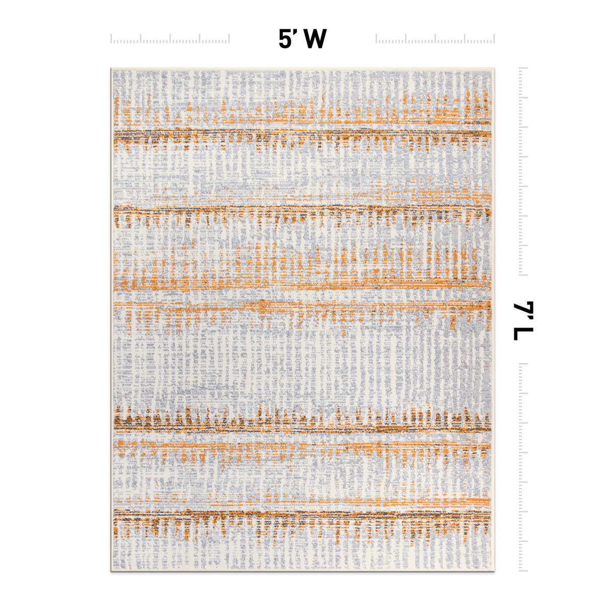 Trent Austin Design® Overbey Striped Ivory/Yellow/Gray Area Rug ...