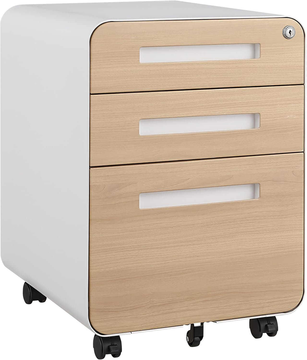 17 Stories Filing Cabinet Drawers Office Furniture 3 Drawer Mobile File ...