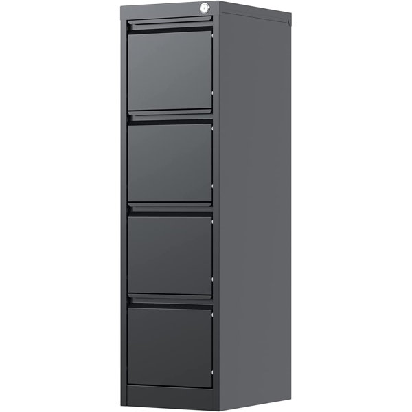 Inbox Zero Housand 4 Drawer Vertical Filing Cabinet with Lock & Reviews ...