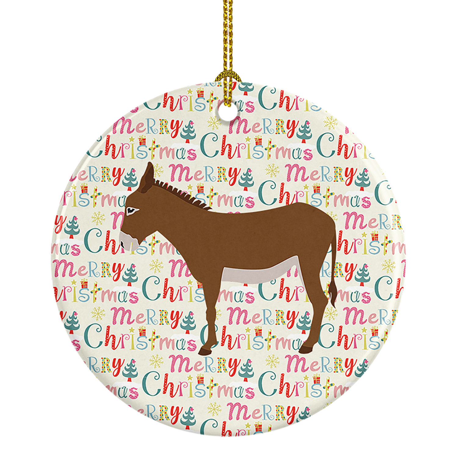 The Holiday Aisle® Cotentin Donkey Hanging Figurine Ornament | Wayfair