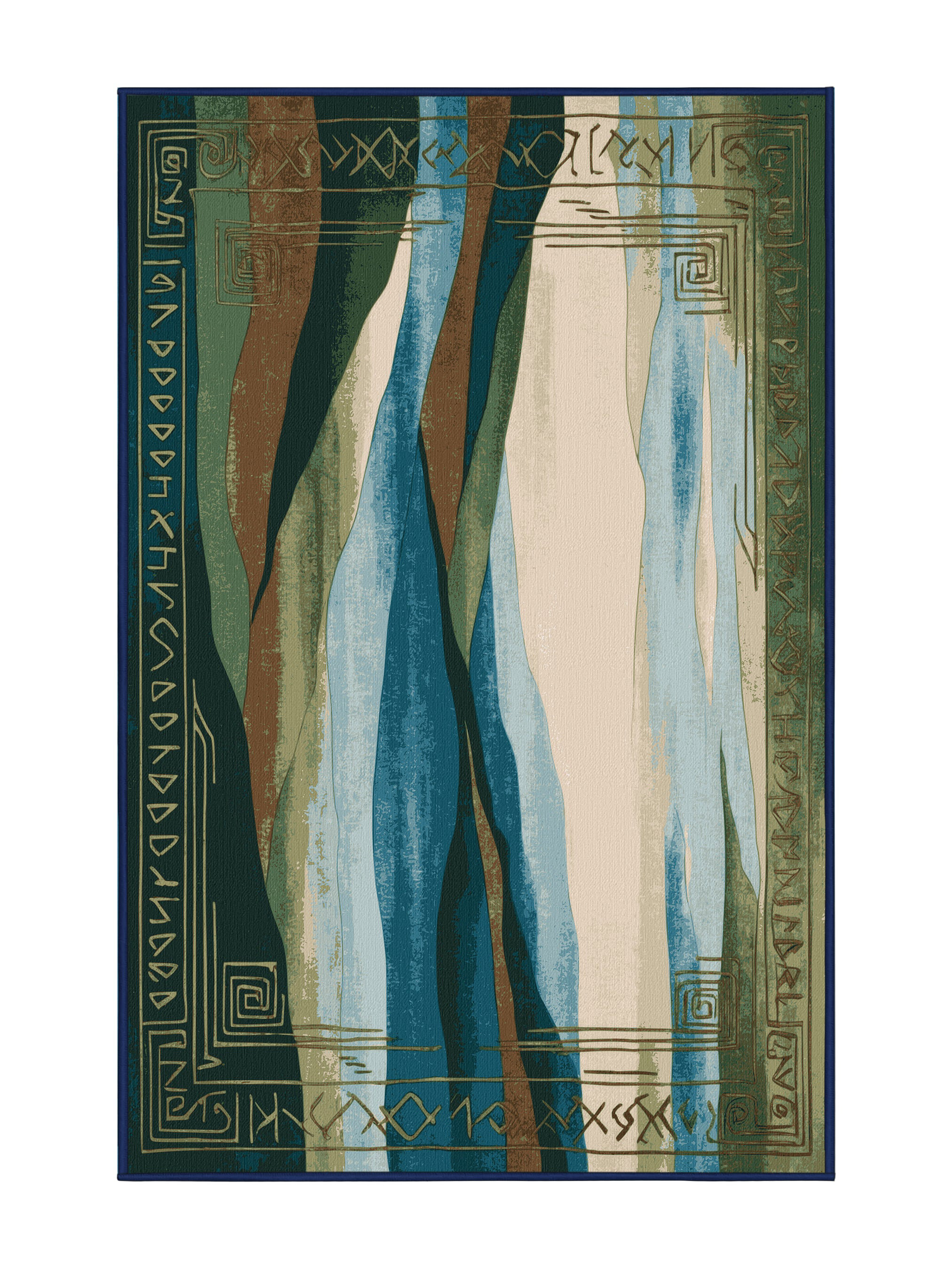 Orren Ellis Tranquil Maze Rug | Wayfair