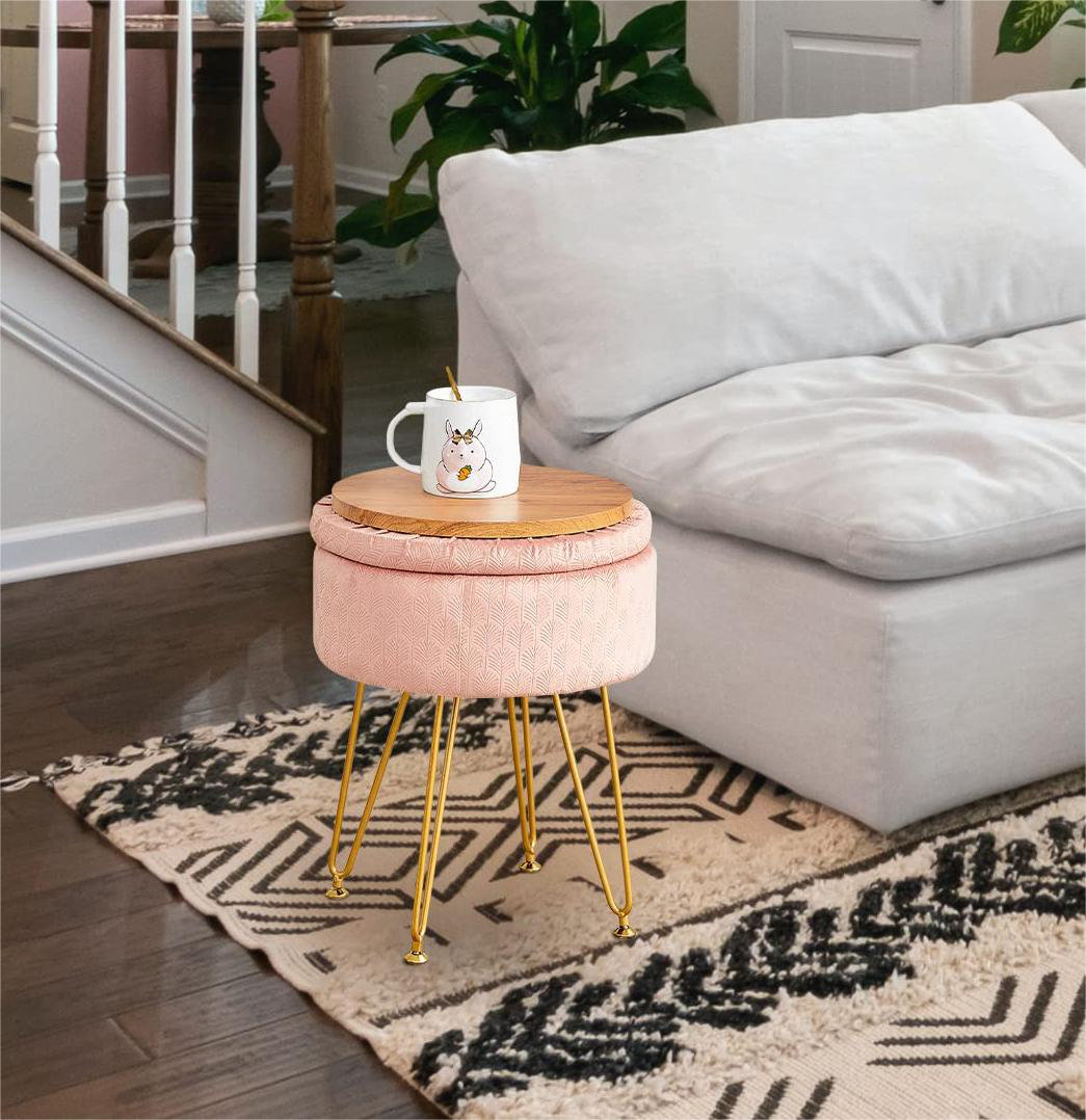 Mercer41 Roshundra Unfinished Iron Accent Stool - Wayfair Canada