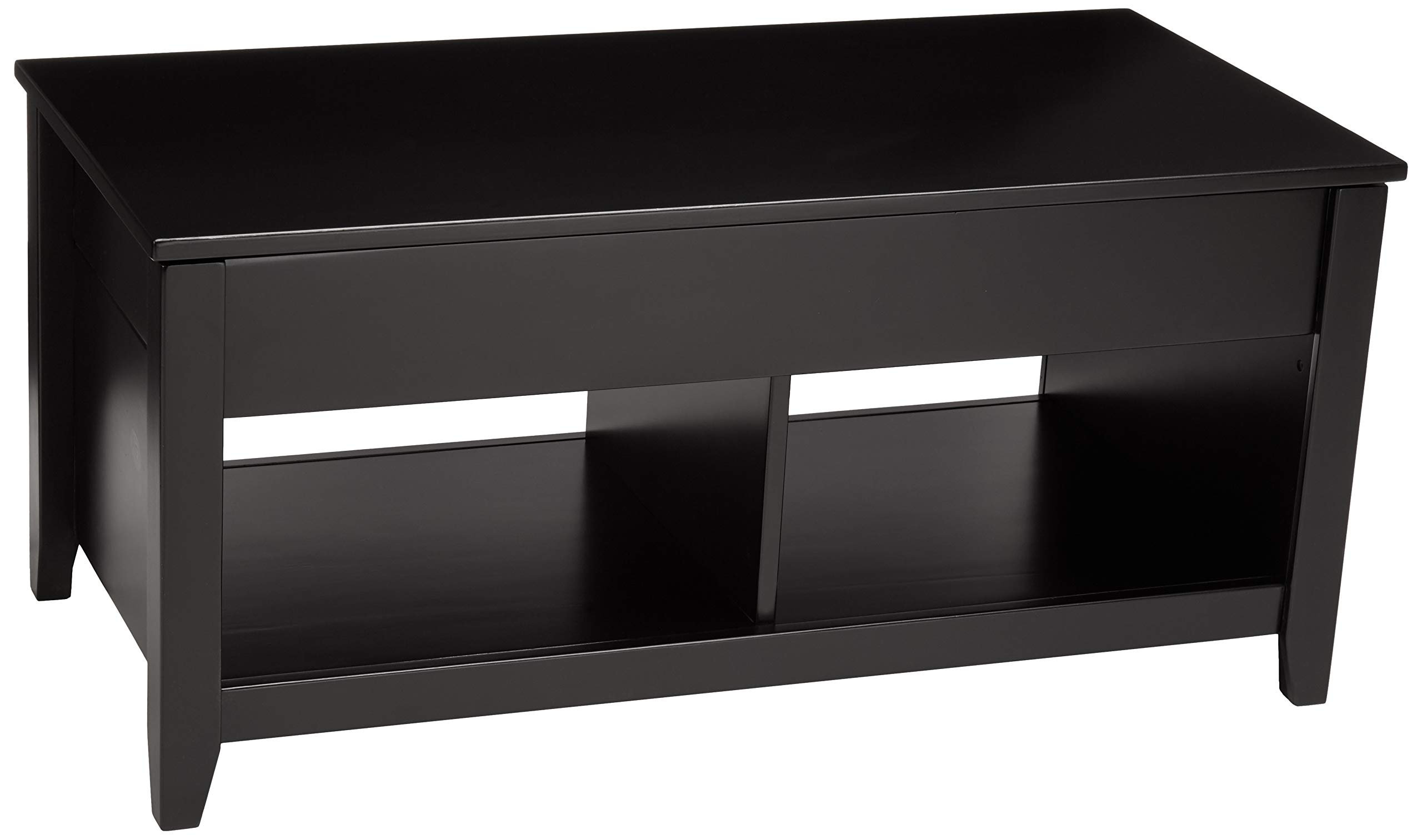 Lark Manor Versatile Black Lift-Top Coffee Table, Hidden Storage Space ...