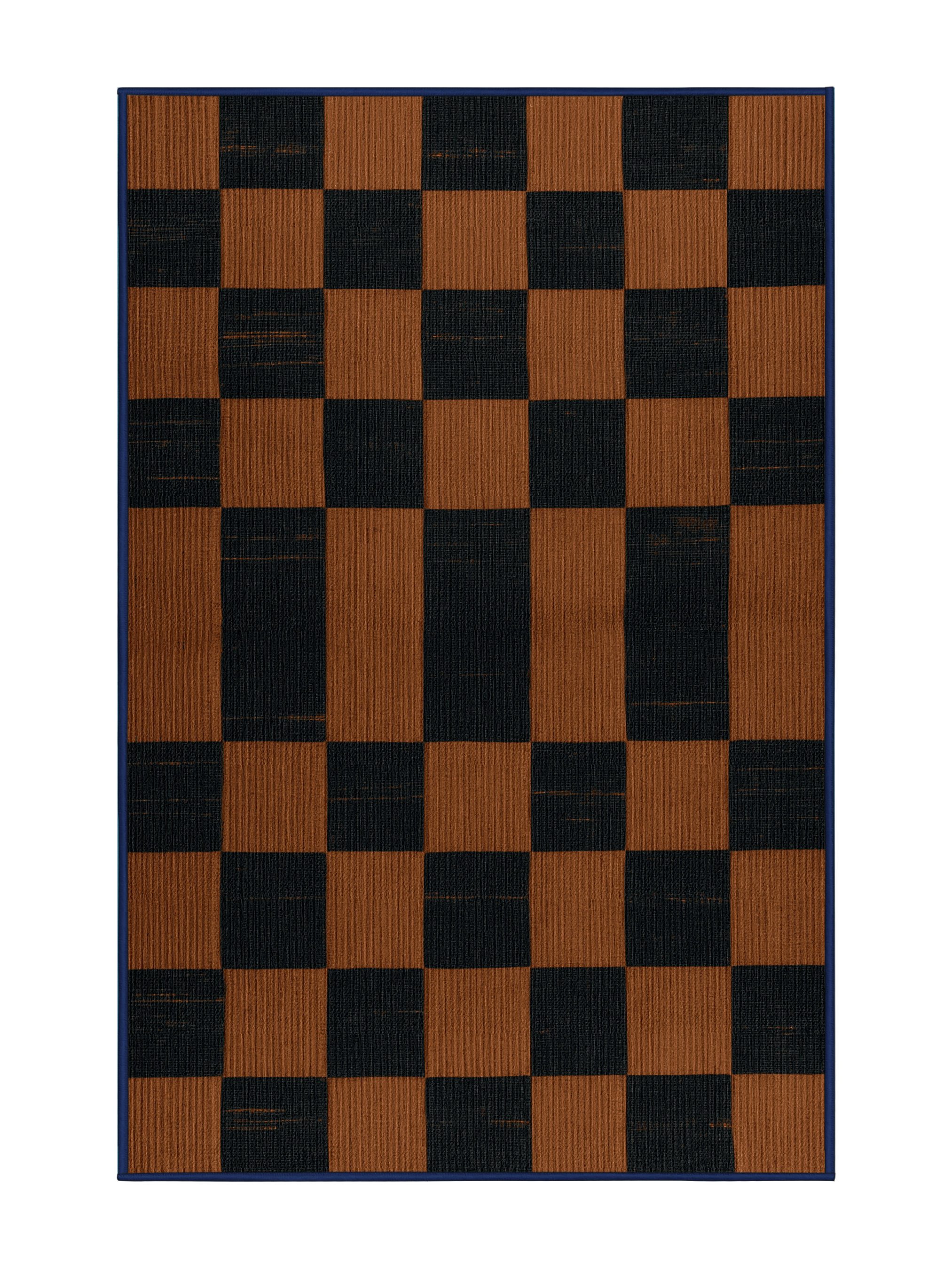 Hokku Designs Machine Washable Checkered Blue Area Rug | Wayfair