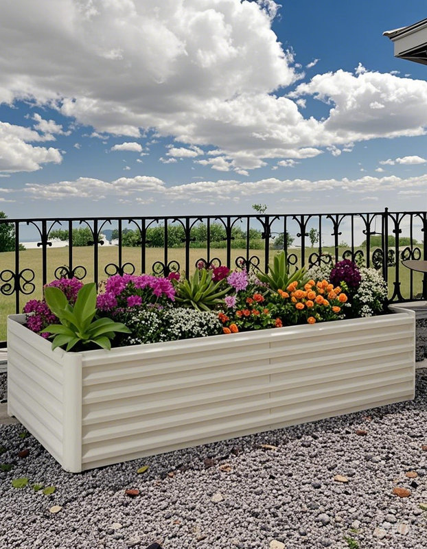 Arlmont & Co. Raised Garden Bed Square Metal Planter Box - 0.5mm Thick ...